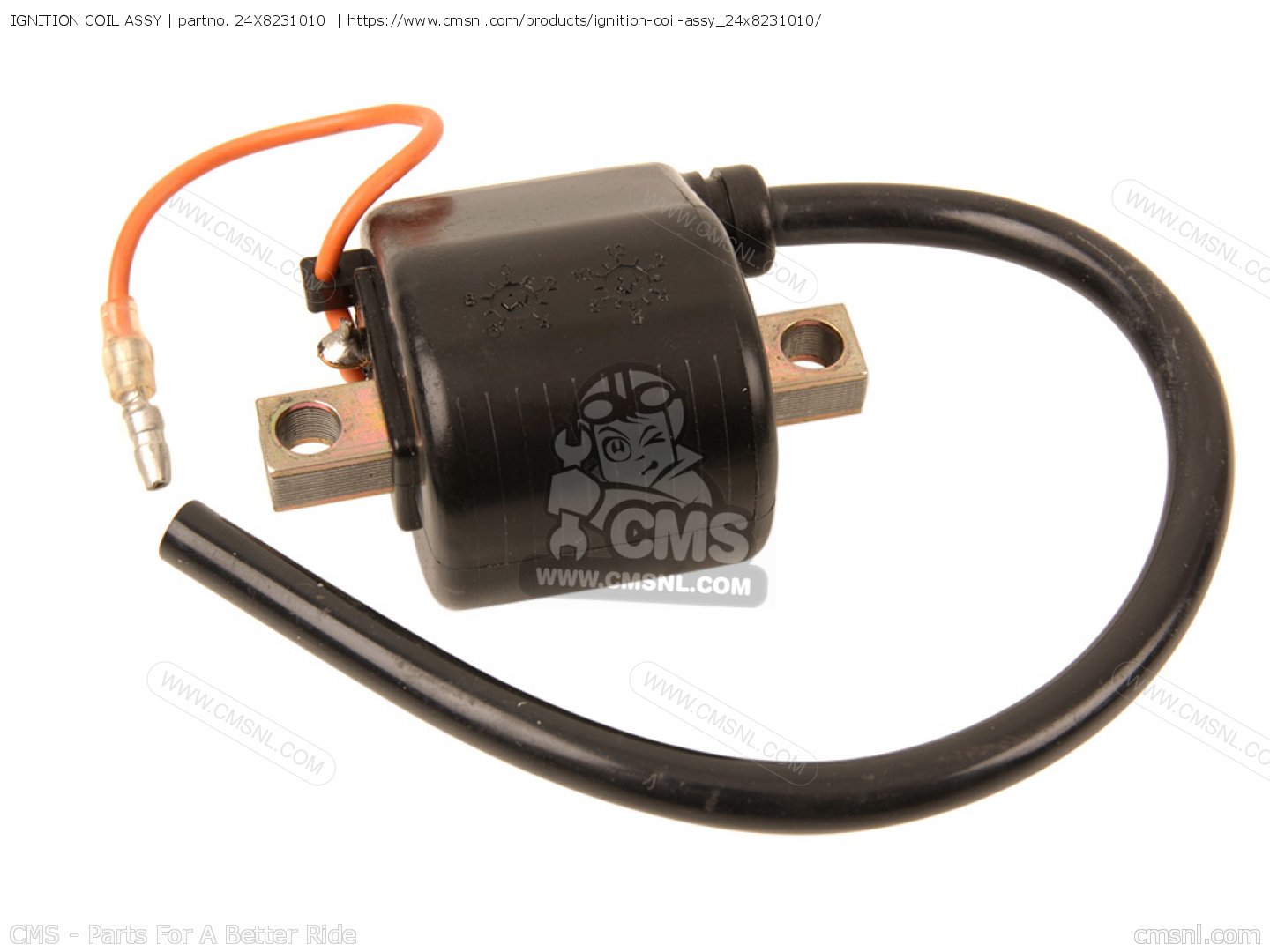 IGNITION COIL ASSY for YZ125 1985 (F) USA - order at CMSNL