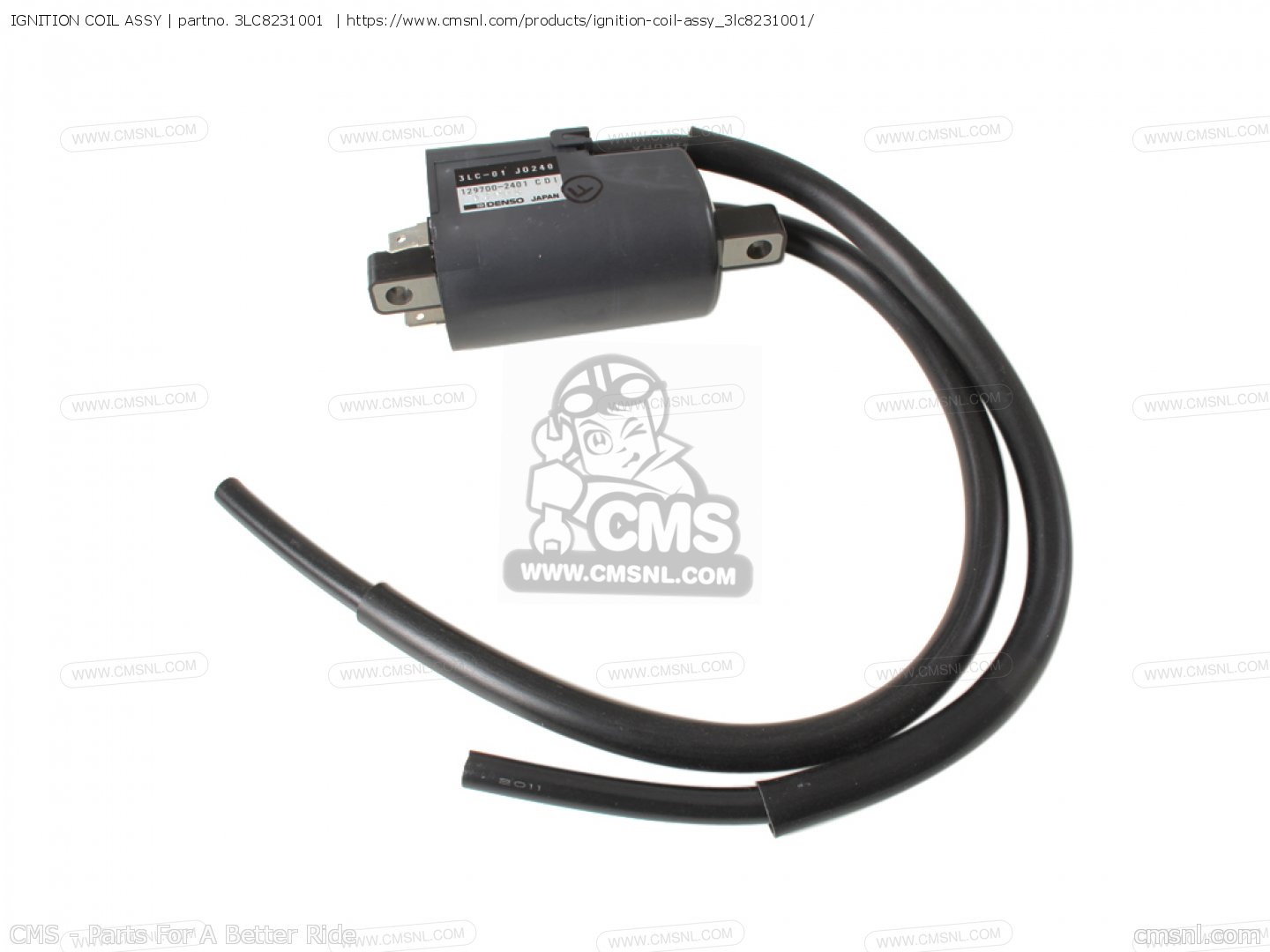 3LC8231001: IGNITION COIL ASSY Yamaha - buy the 3LC-82310-01-00 at CMSNL