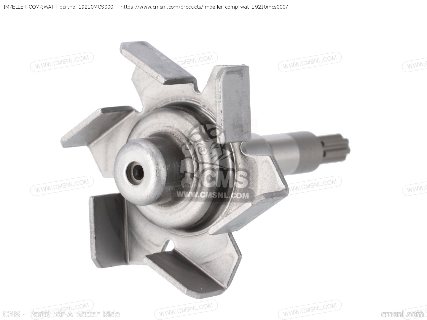 19210MCS000: Impeller Comp,wat Honda - buy the 19210-MCS-000 at CMSNL