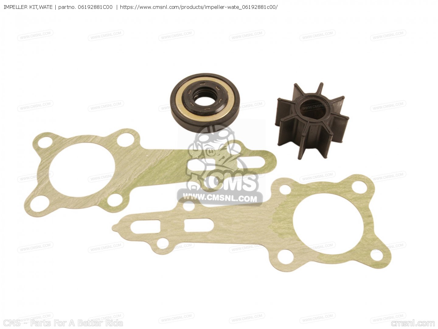 06192881C00: IMPELLER KIT,WATE Honda - buy the 06192-881-C00 at CMSNL