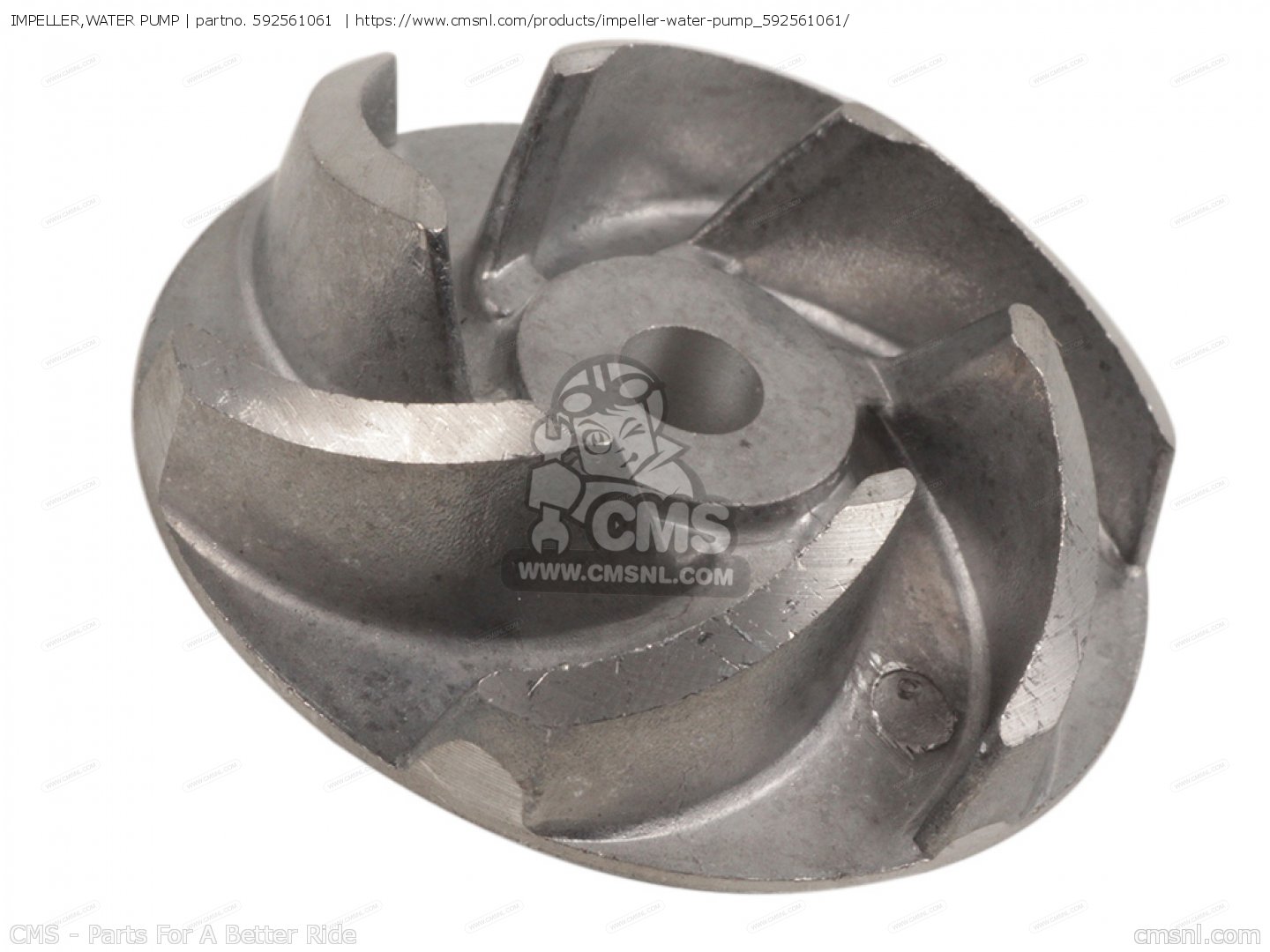592561061: IMPELLER,WATER PUMP Kawasaki - buy the 59256-1061 at CMSNL