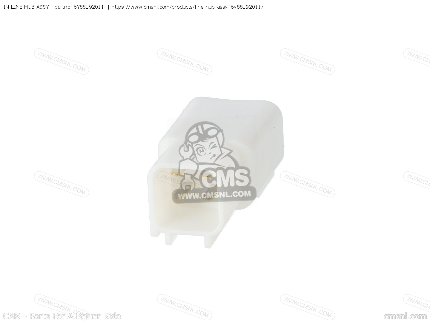 6Y88192011: In-line Hub Assy Yamaha - buy the 6Y8-81920-11 at CMSNL