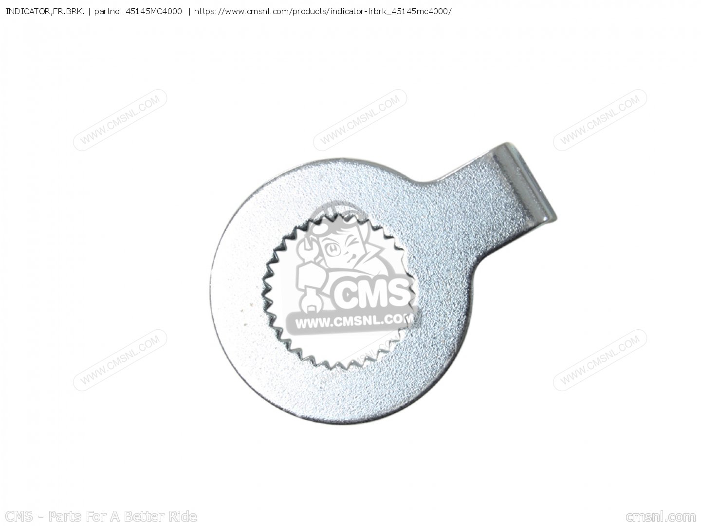 45145MC4000: INDICATOR,FR.BRK. Honda - buy the 45145-MC4-000 at CMSNL