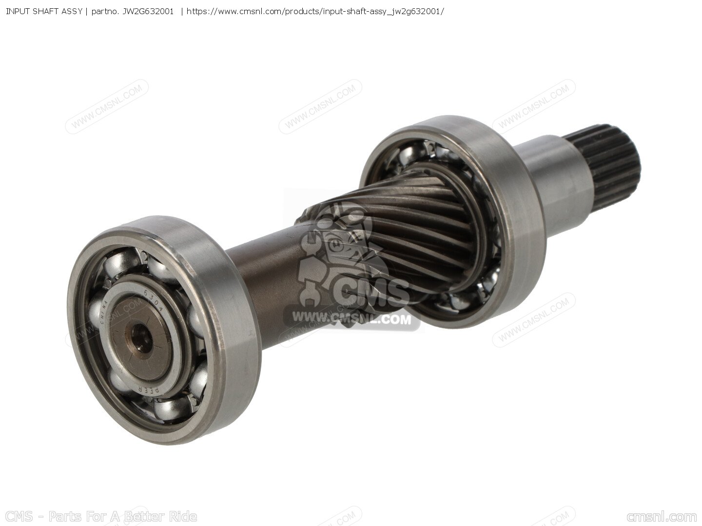 JW2G632001: INPUT SHAFT ASSY Yamaha - buy the JW2-G6320-01-00 at CMSNL