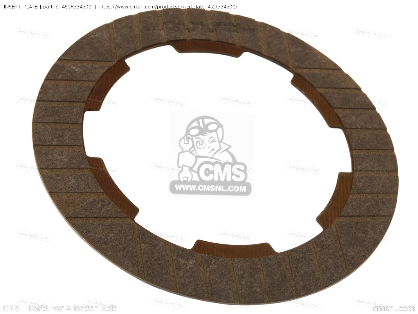 4S1F534500: Insert, Plate Yamaha - buy the 4S1-F5345-00-00 at CMSNL