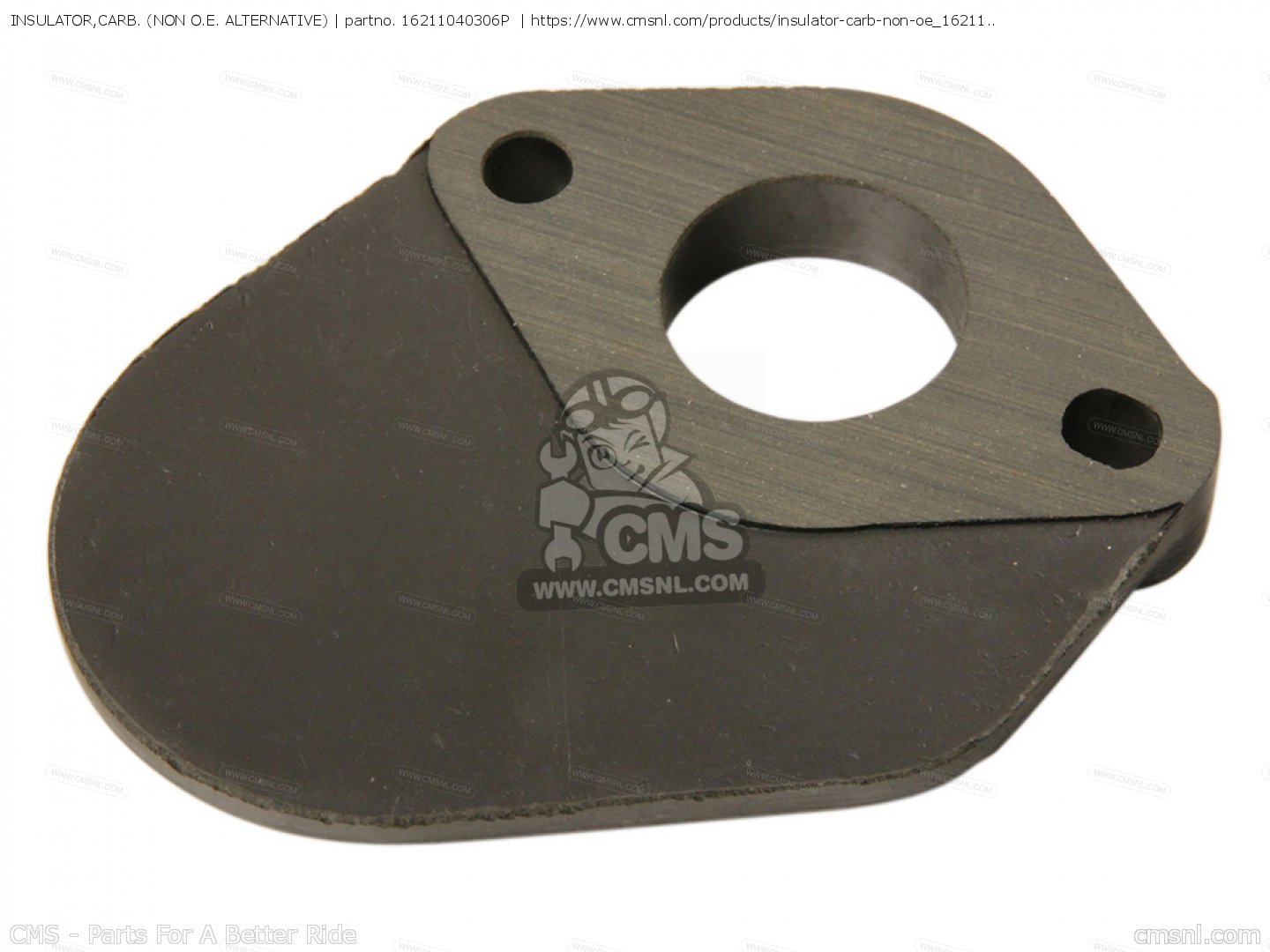 16211040306P: INSULATOR,CARB. Honda - buy the 16211-040-306P at CMSNL