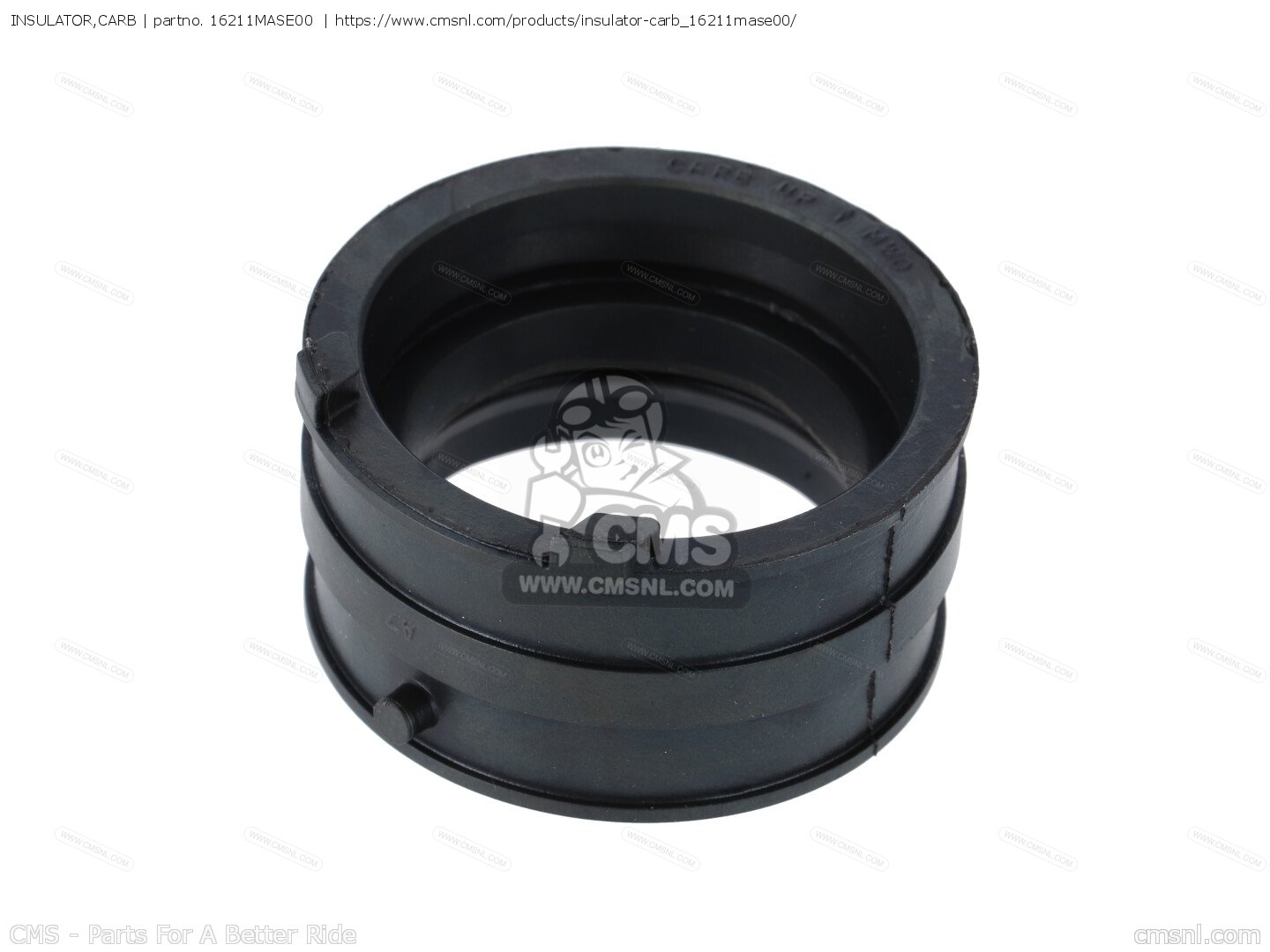 16211MASE00: INSULATOR,CARB Honda - buy the 16211-MAS-E00 at CMSNL
