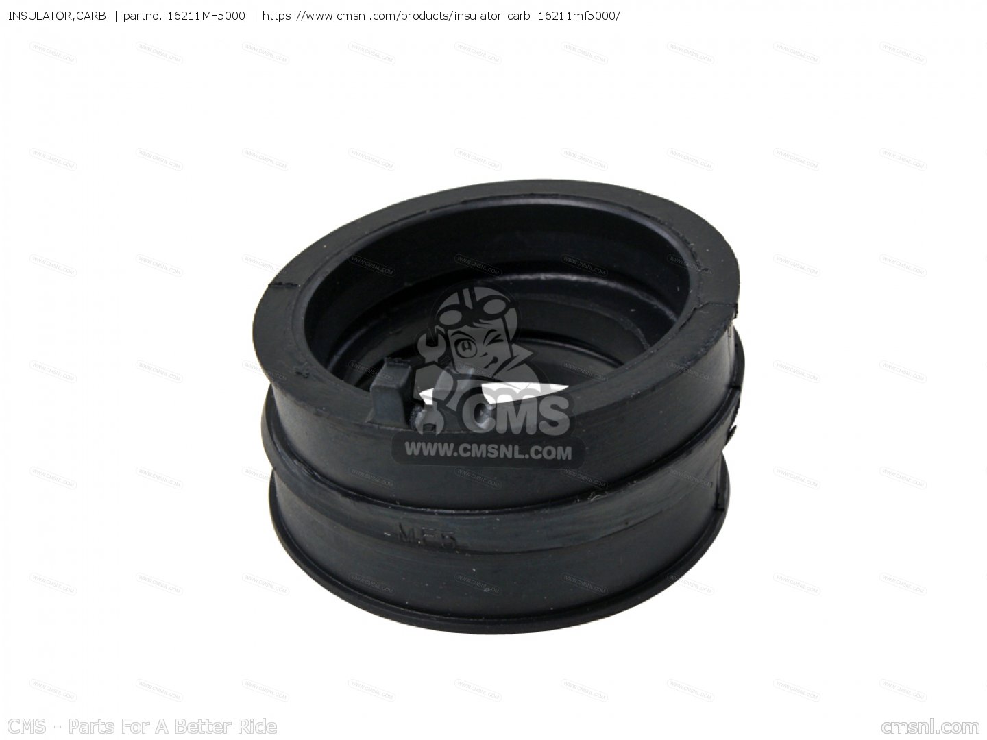 16211MF5000: Insulator,carb. Honda - buy the 16211-MF5-000 at CMSNL