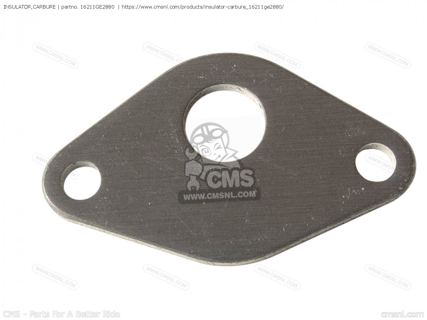 16211GE2880: Insulator,carbure Honda - buy the 16211-GE2-880 at CMSNL