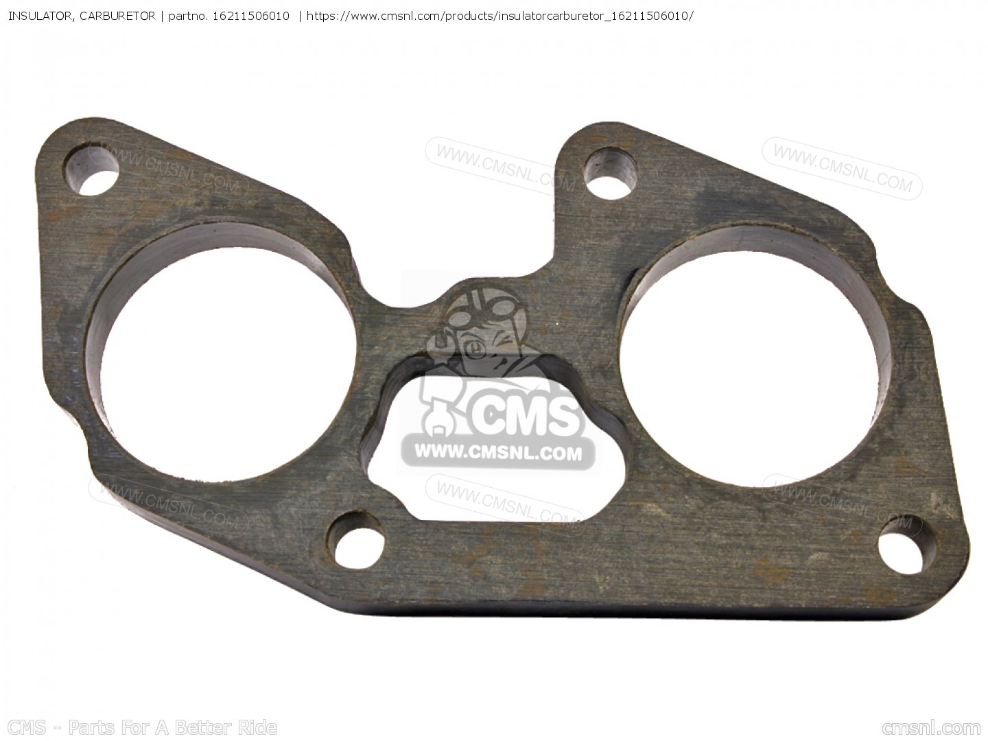 16211506010: Insulator, Carburetor Honda - buy the 16211-506-010 at CMSNL
