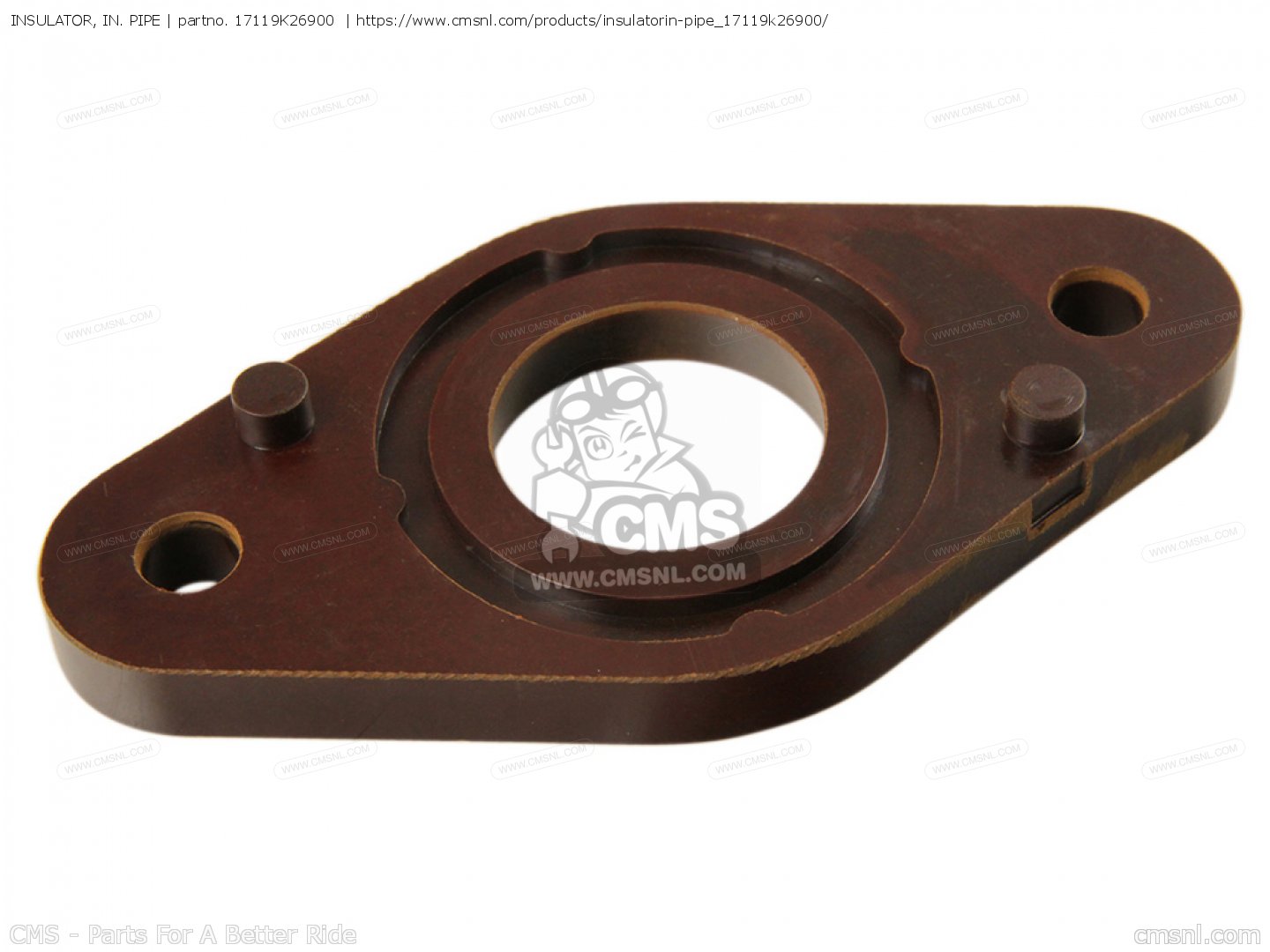 17119K26900: Insulator,inlet P Honda - buy the 17119-K26-900 at CMSNL