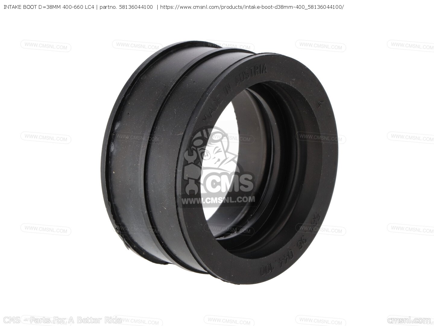 INTAKE BOOT D=38MM 400-660 LC4 for KTM - order at CMSNL