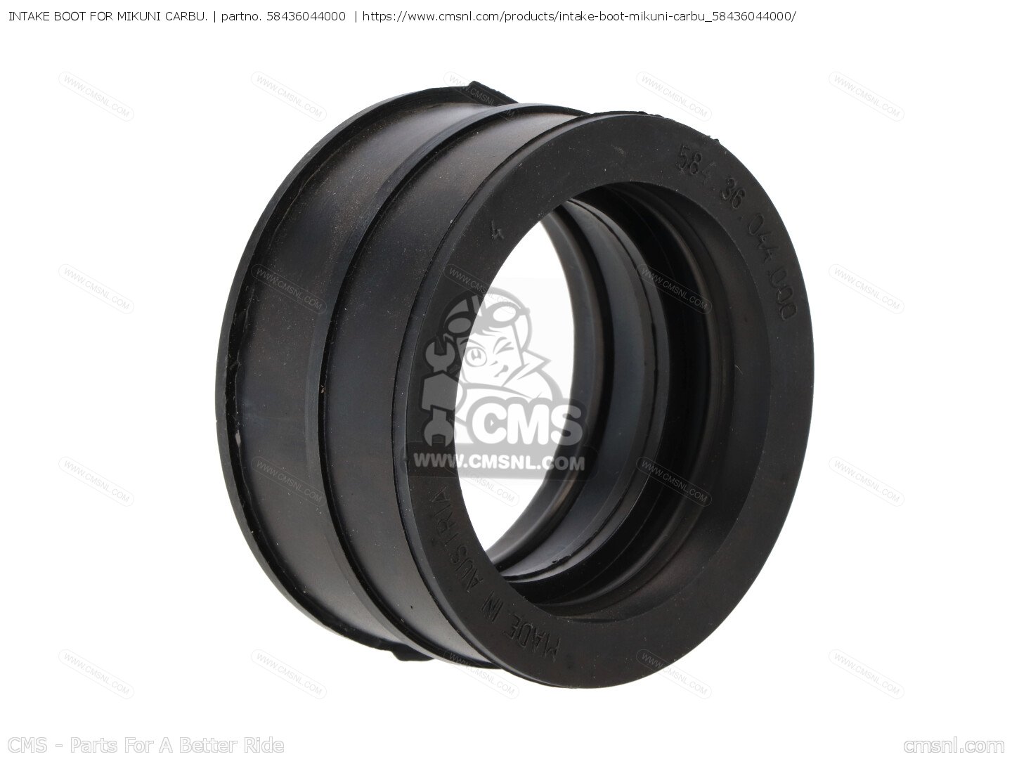 58436044000: INTAKE BOOT FOR MIKUNI CARBU. KTM - buy the 58436044000 at ...