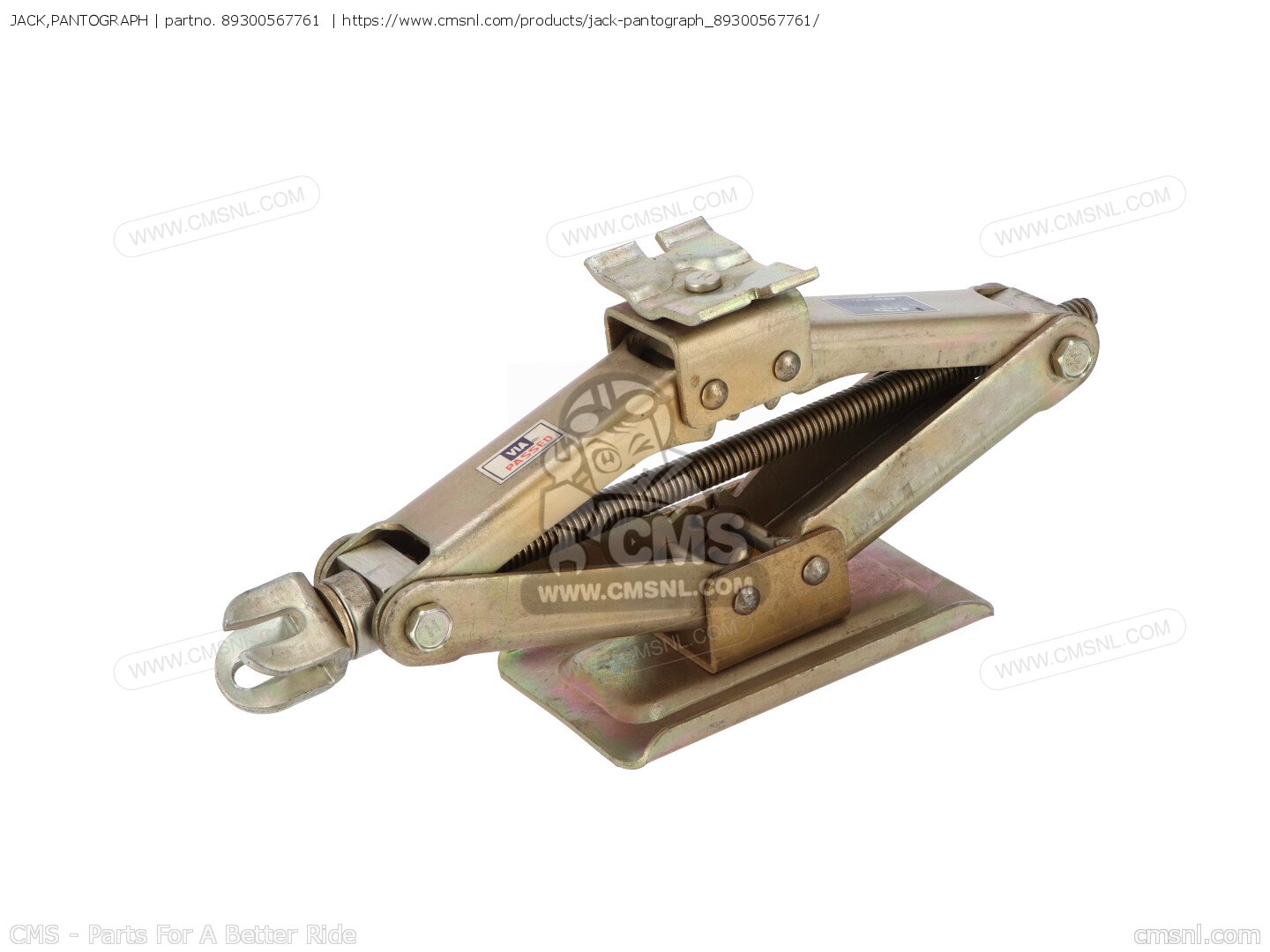 89300567761: JACK,PANTOGRAPH Honda - buy the 89300-567-761 at CMSNL