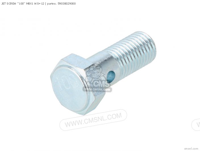 JET SCREW ''100'' M8X1 WS=12 for 400 MXC RACING USA 2002 - order at CMSNL