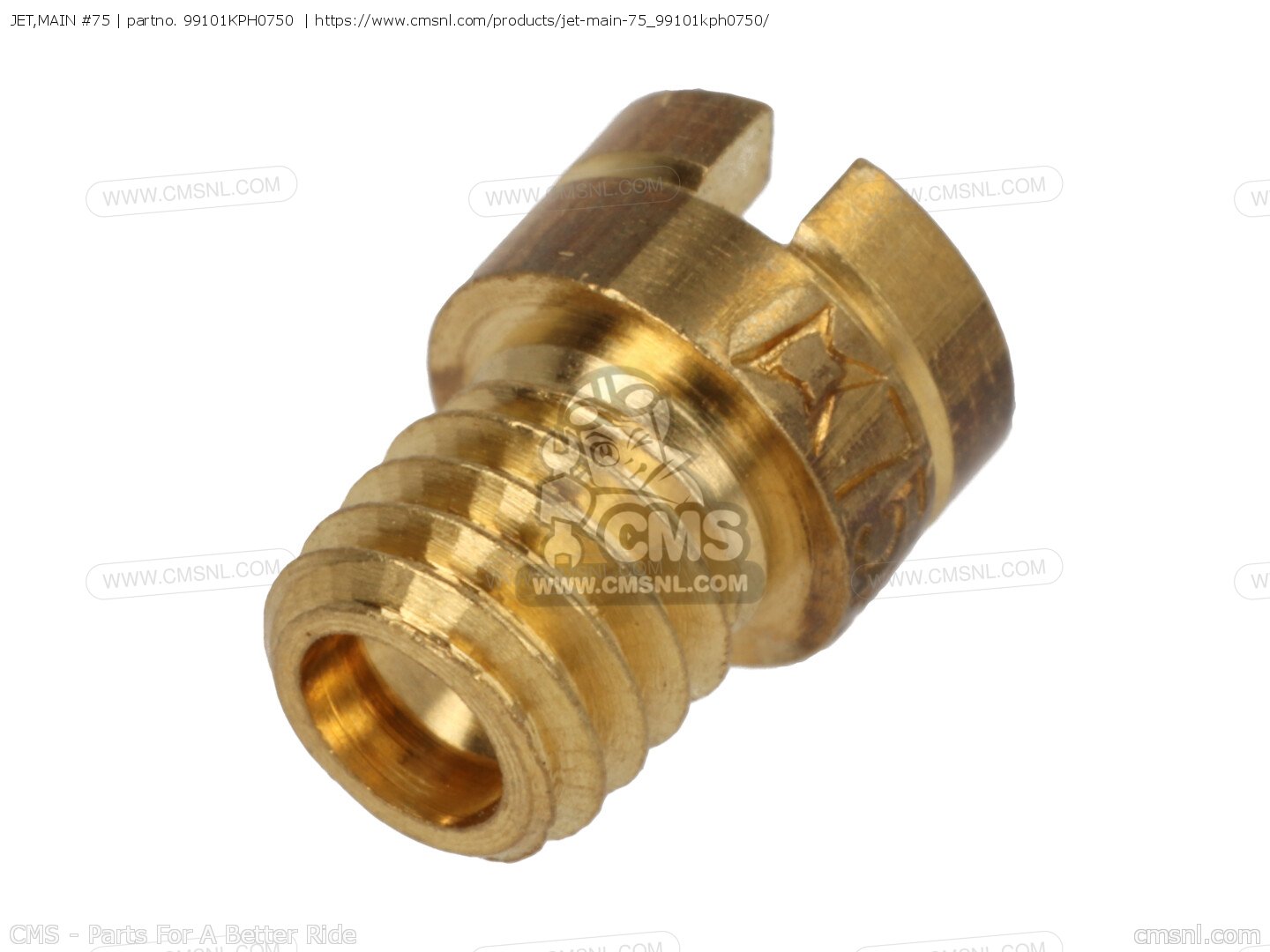 99101KPH0750: JET,MAIN #75 Honda - buy the 99101-KPH0750 at CMSNL