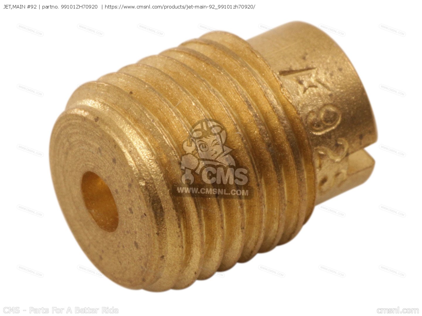 99101ZH70920: JET,MAIN #92 Honda - buy the 99101-ZH70920 at CMSNL