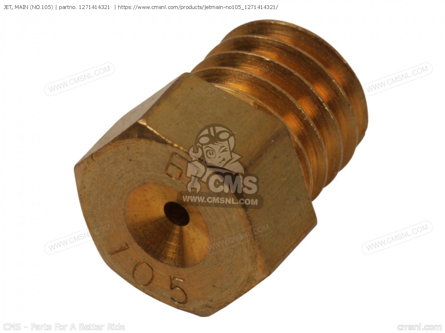 1271414321: Jet, Main (no.105) Yamaha - buy the 127-14143-21 at CMSNL