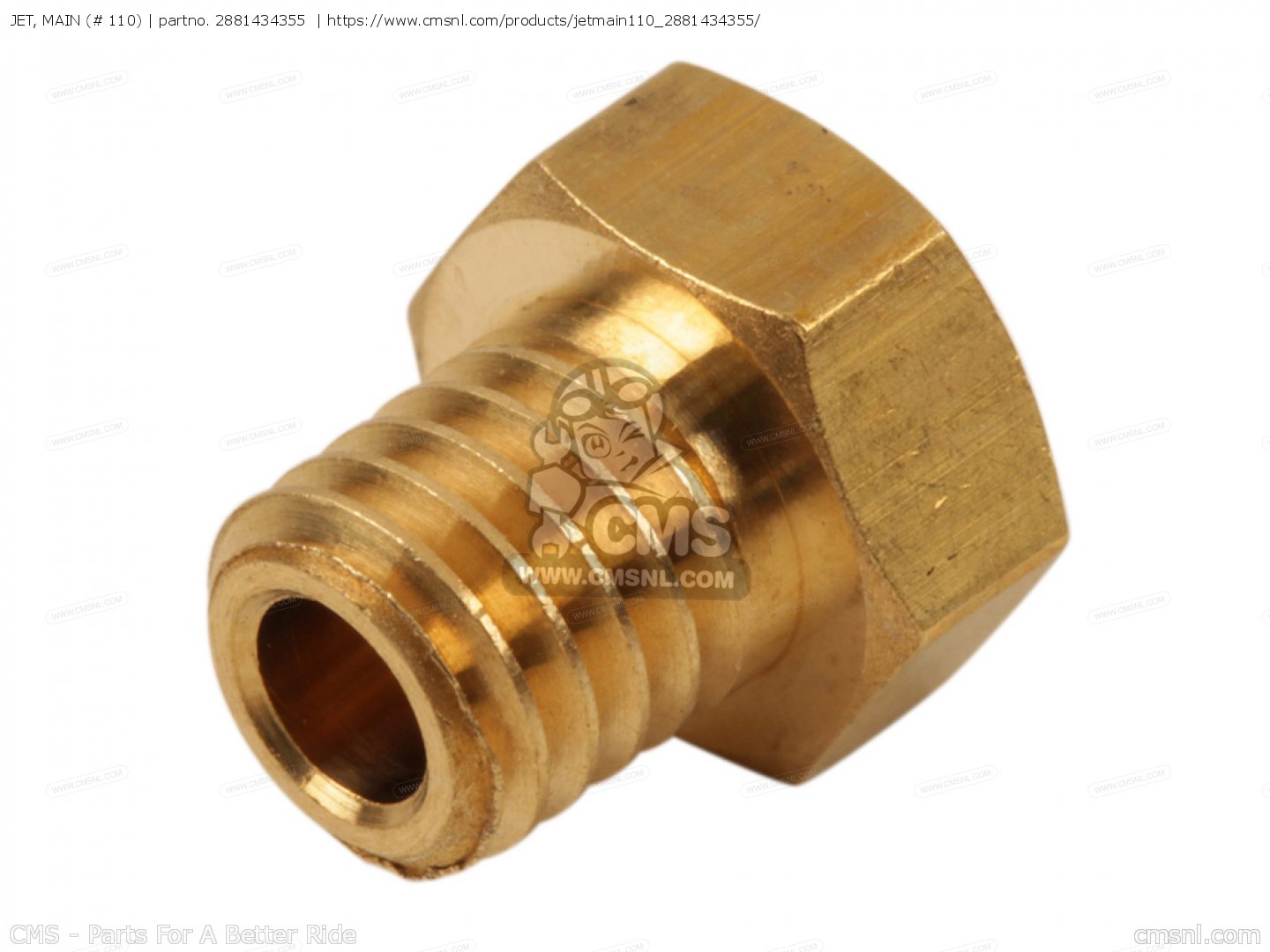 2881434355: Jet, Main (# 110) Yamaha - buy the 288-14343-55 at CMSNL