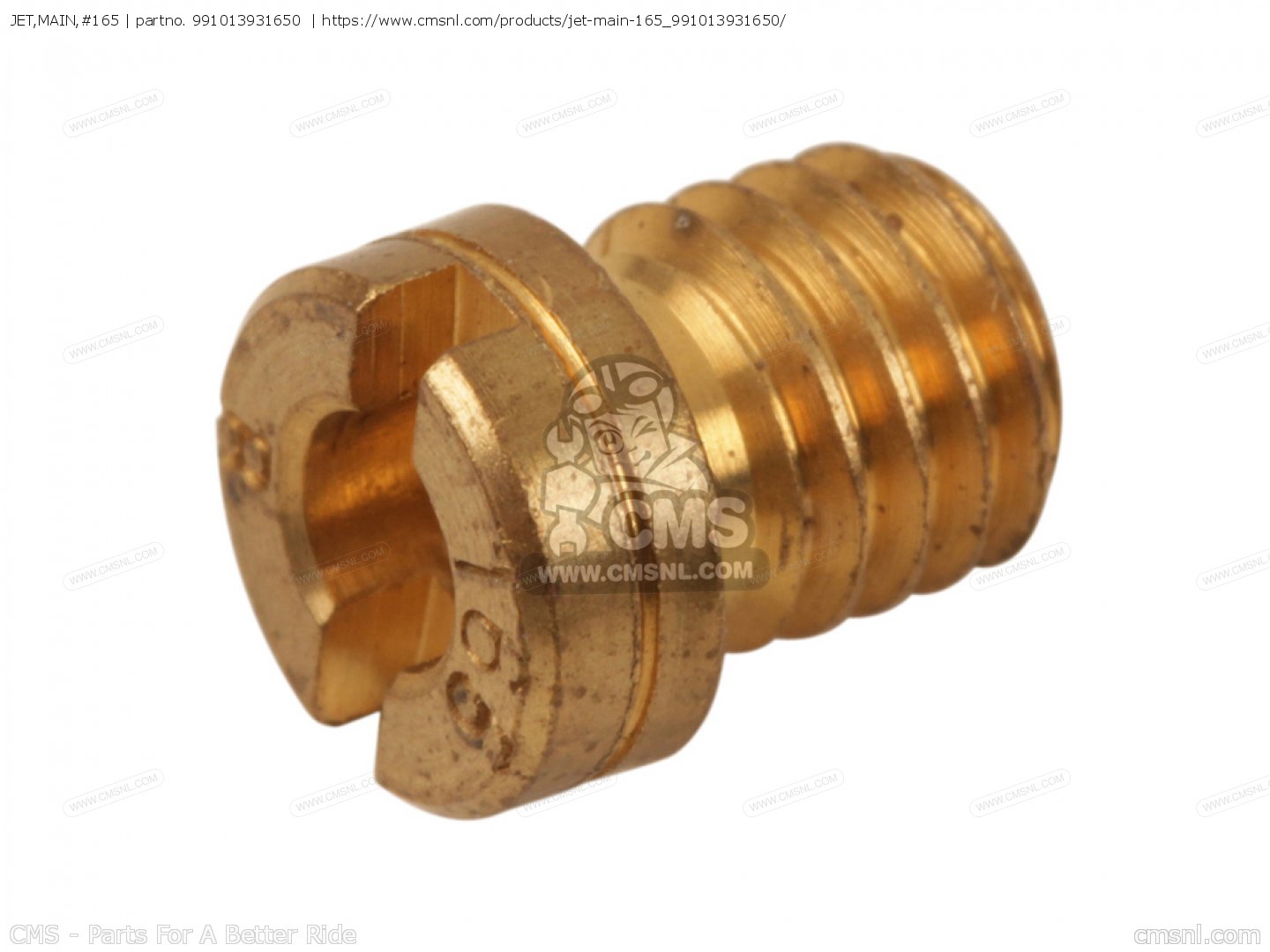 991013931650: JET,MAIN,#165 Honda - buy the 99101-3931650 at CMSNL