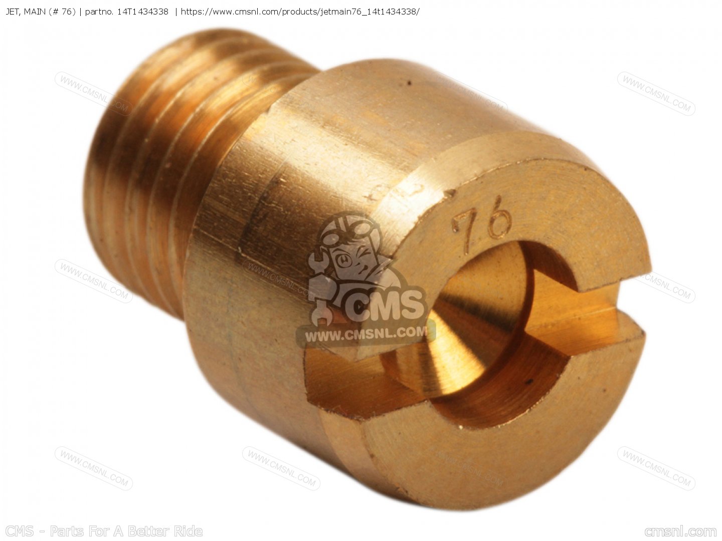 14T1434338: Jet, Main (# 76) Yamaha - buy the 14T-14343-38 at CMSNL