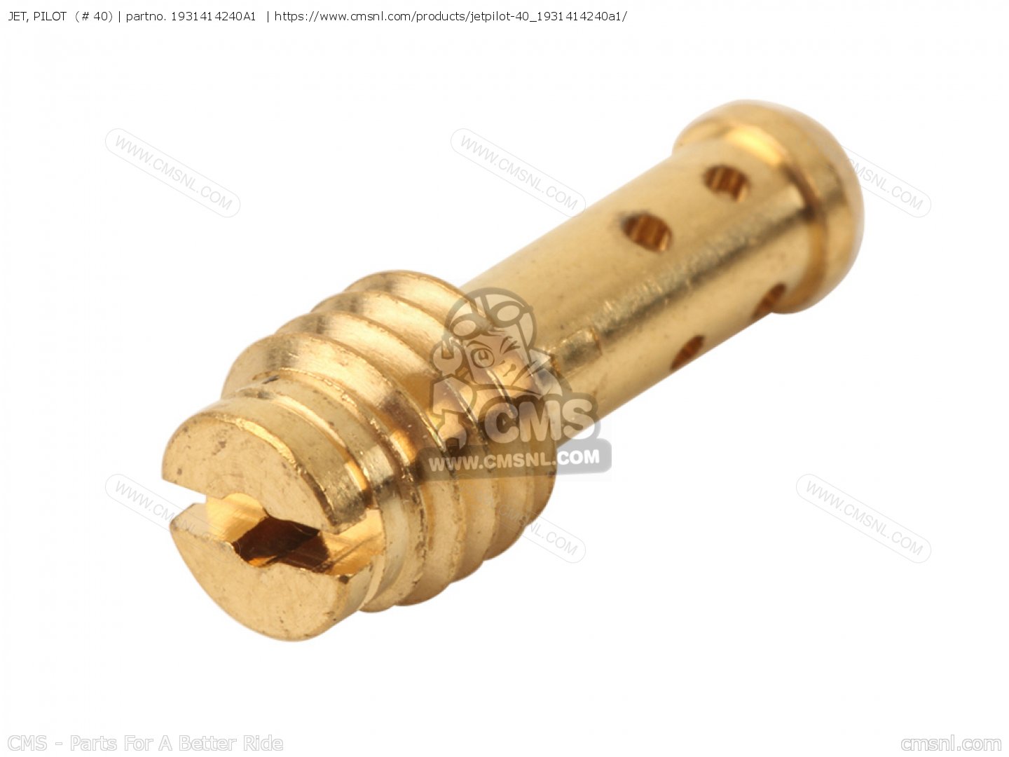 1931414240A1: Jet, Pilot (# 40) Yamaha - buy the 193-14142-40-A1 at CMSNL