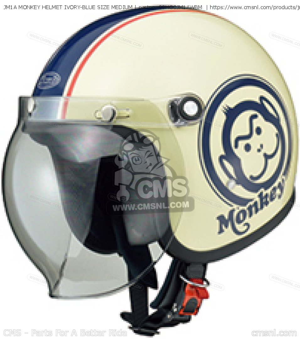 0SHGCJM1AWBM: Jm1a Monkey Helmet Ivory-blue Size Medium Honda - buy the ...