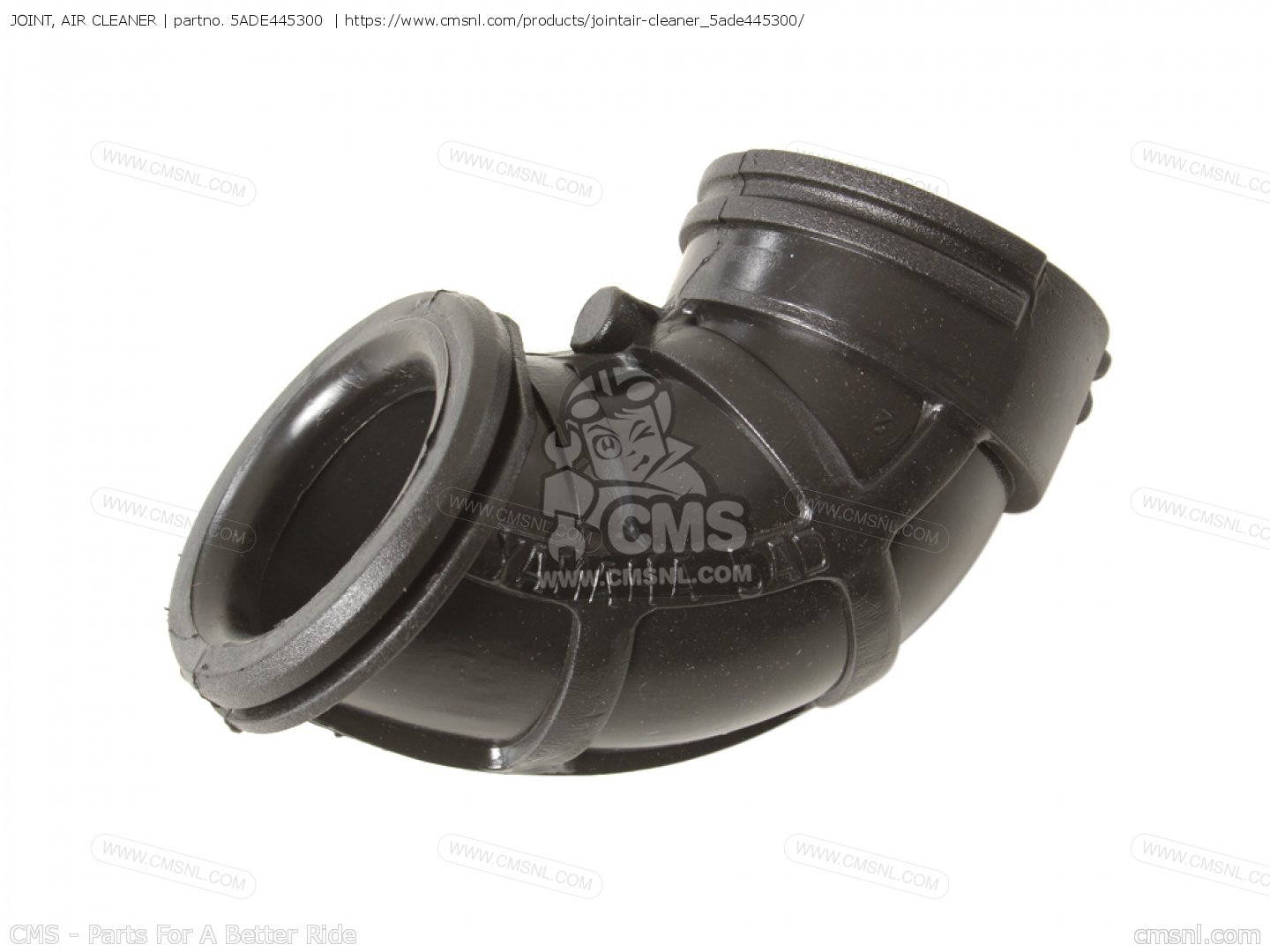 5ADE445300: JOINT, AIR CLEANER Yamaha - buy the 5AD-E4453-00-00 at CMSNL