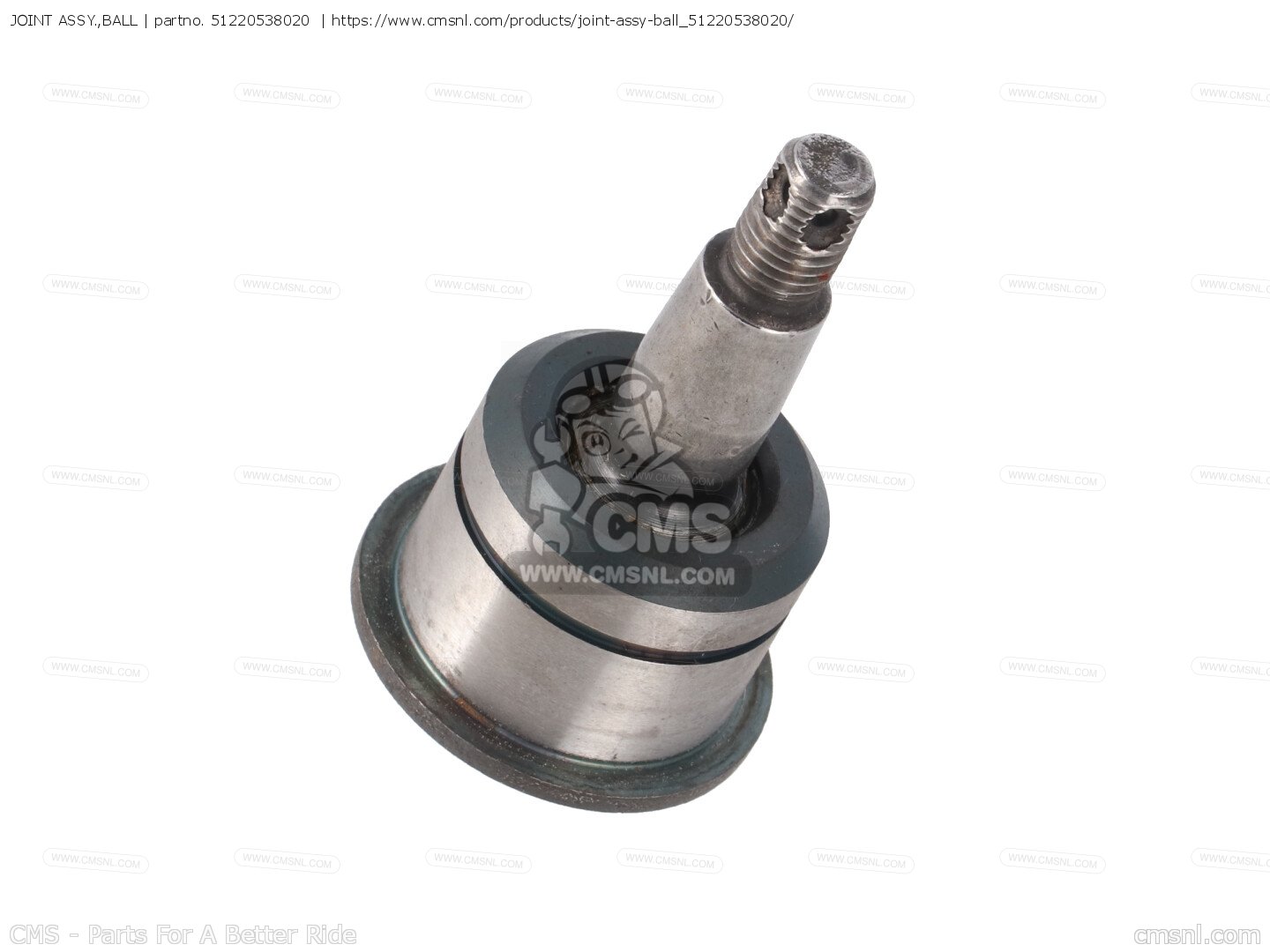 51220538020: Joint Assy.,ball Honda - buy the 51220-538-020 at CMSNL