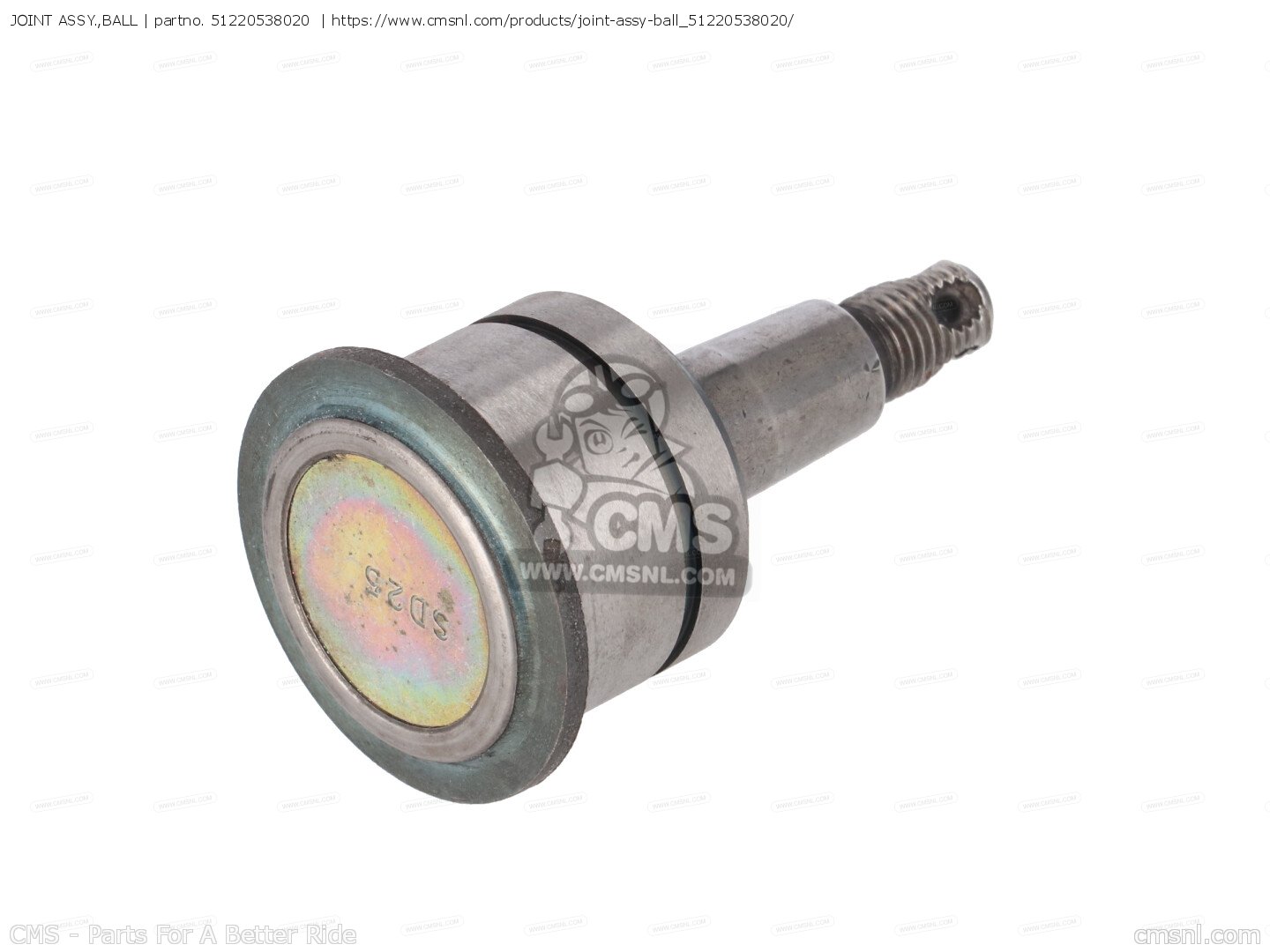 51220538020: Joint Assy.,ball Honda - buy the 51220-538-020 at CMSNL