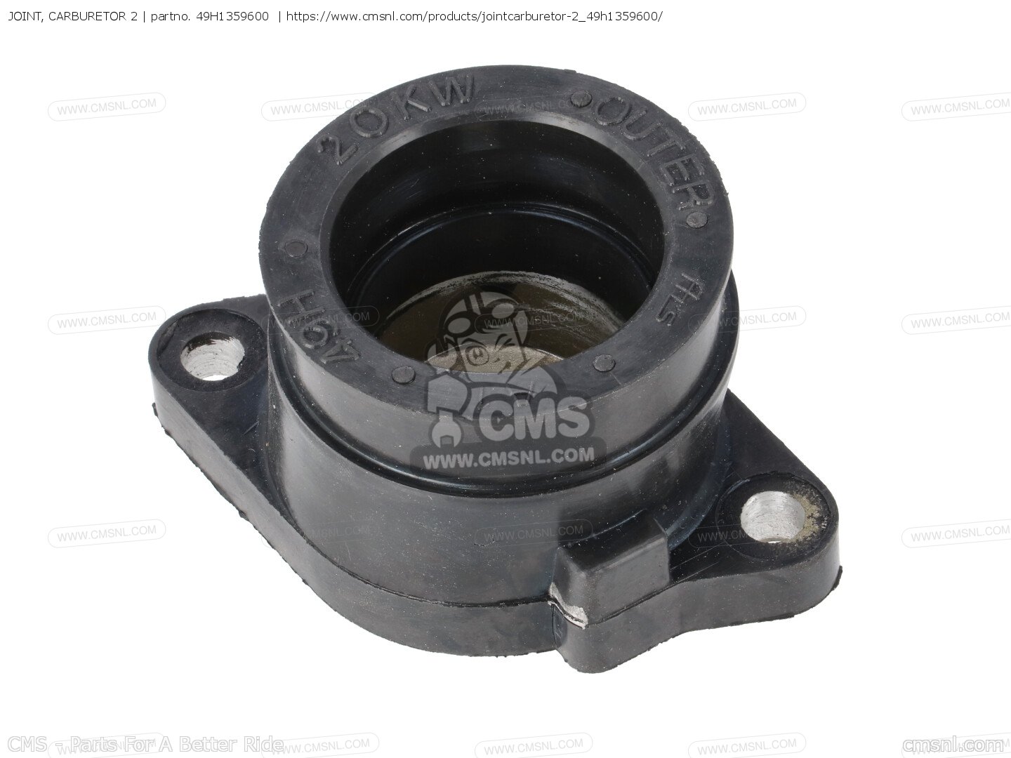 49H1359600: JOINT, CARBURETOR 2 Yamaha - buy the 49H-13596-00-00 at CMSNL