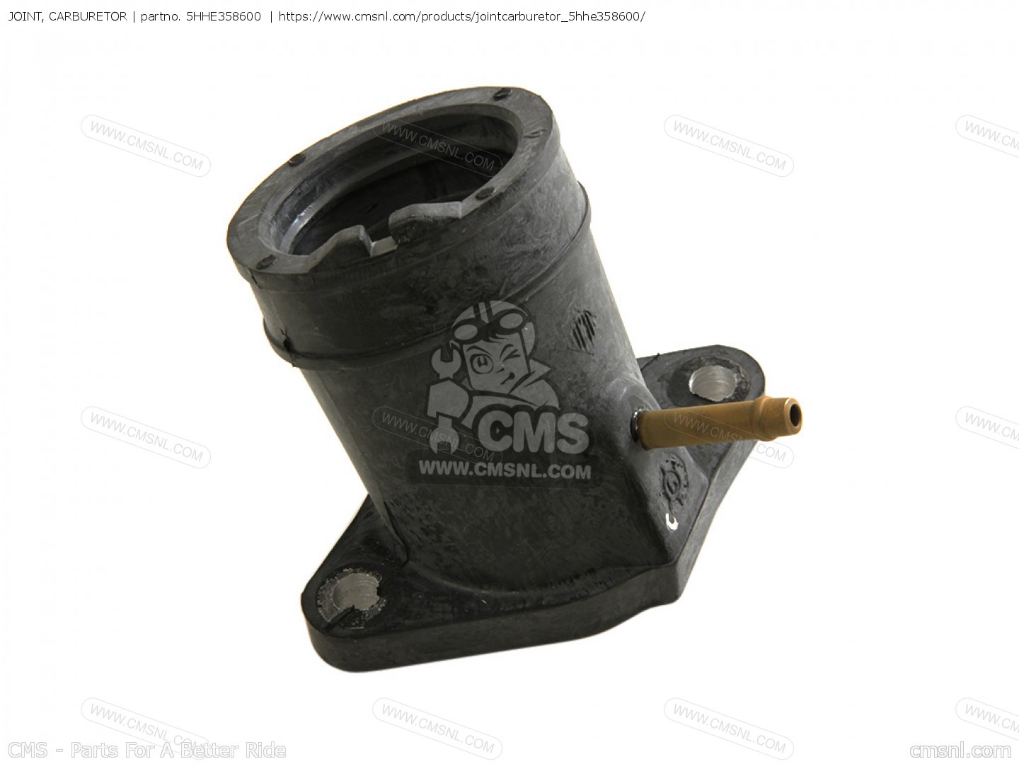 5HHE358600: JOINT, CARBURETOR Yamaha - buy the 5HH-E3586-00-00 at CMSNL