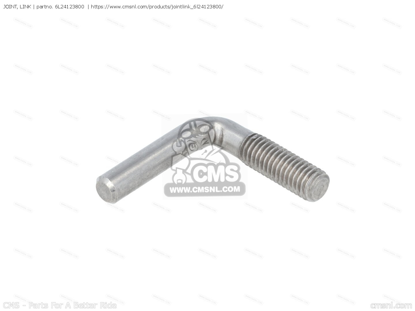 6L24123800: JOINT, LINK Yamaha - buy the 6L2-41238-00-00 at CMSNL