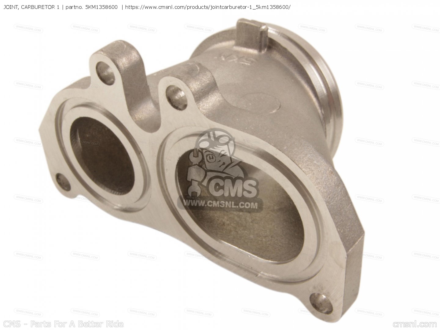 5KM1358600: Joint, Carburetor 1 Yamaha - buy the 5KM-13586-00 at CMSNL