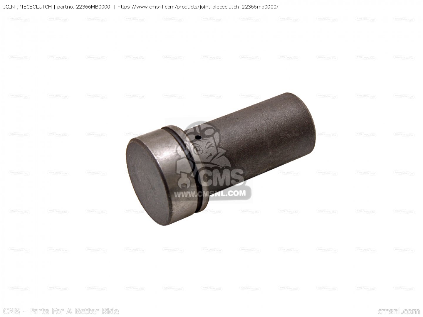 22366MB0000: JOINT,PIECECLUTCH Honda - buy the 22366-MB0-000 at CMSNL