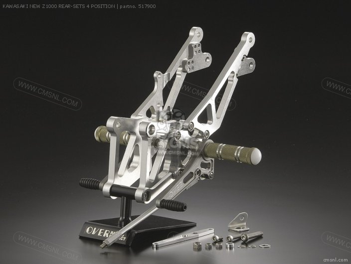 517900: Kawasaki New Z1000 Rear-sets 4 Position Over Racing - buy the ...
