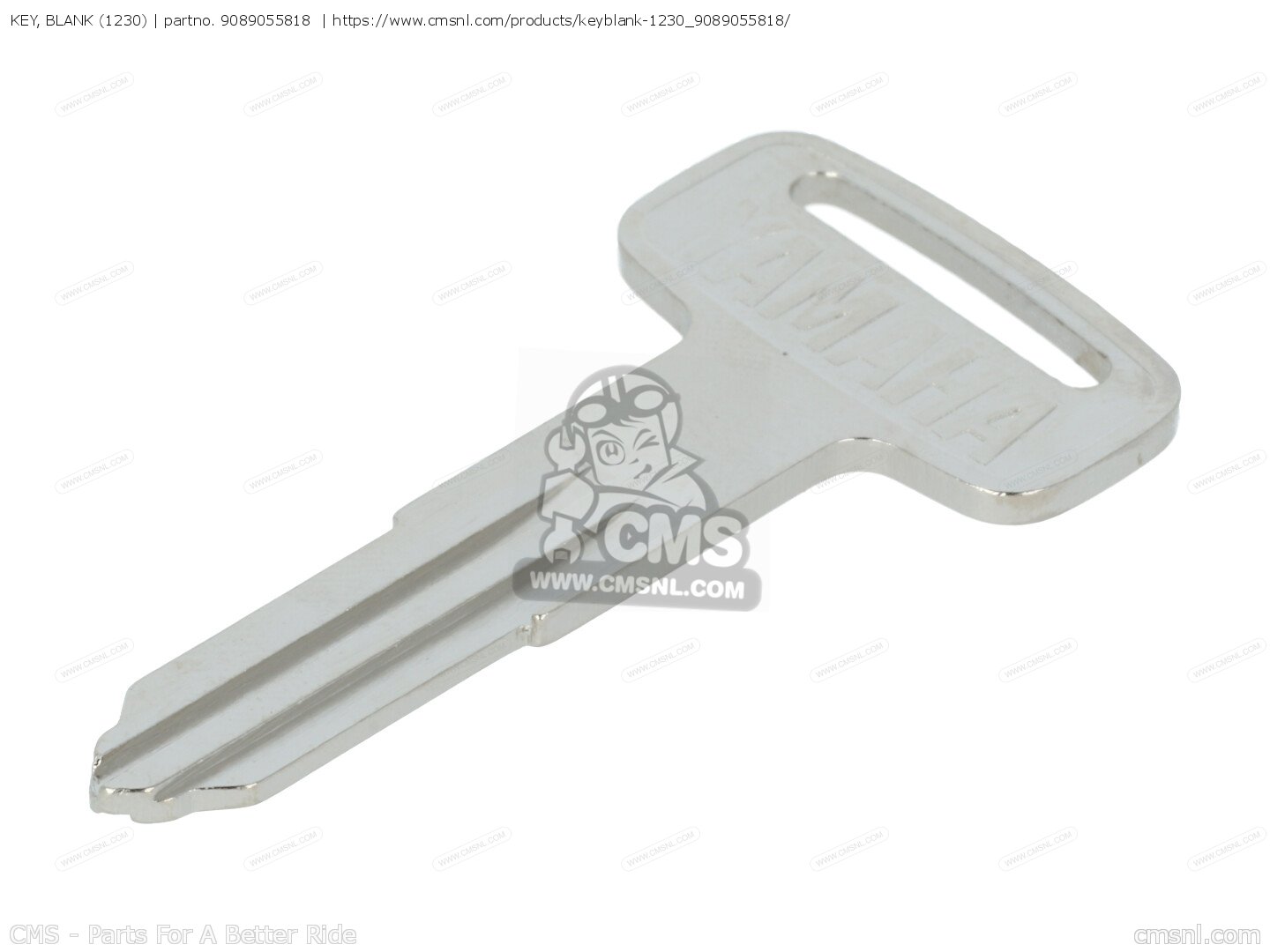 9089055818: KEY, BLANK (1230) Yamaha - buy the 90890-55818-00 at CMSNL