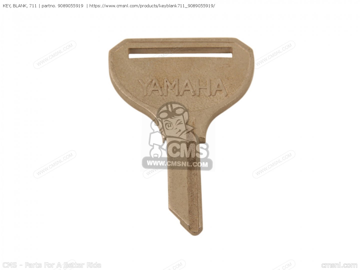 9089055919: KEY, BLANK, 711 Yamaha - buy the 90890-55919-00 at CMSNL