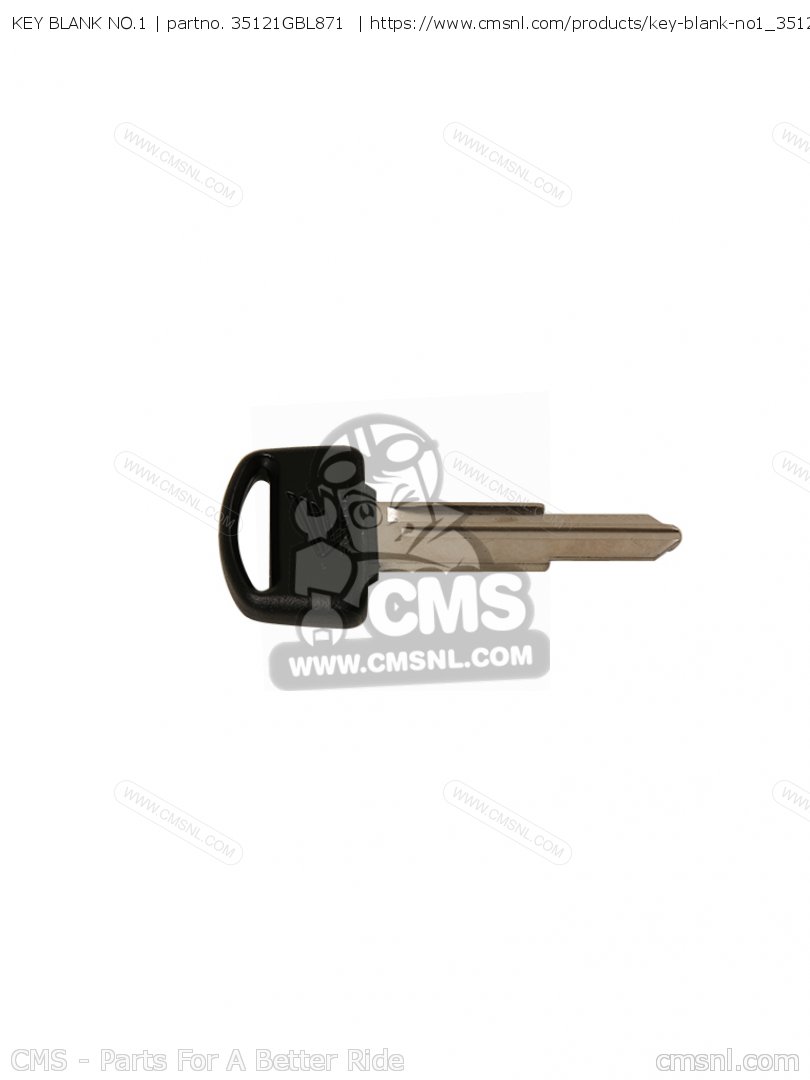 KEY BLANK NO.1 for CHA125 SPACY 2005 (5) JAPAN JF04-150 - order at CMSNL