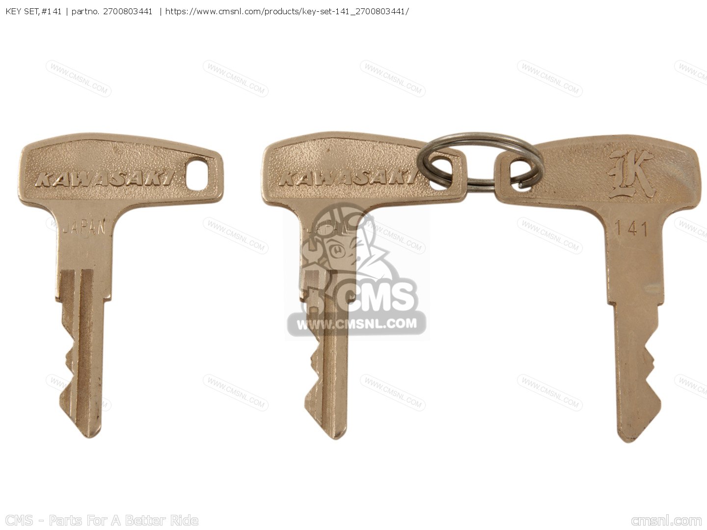 KEY SET,#141 for Kawasaki - order at CMSNL