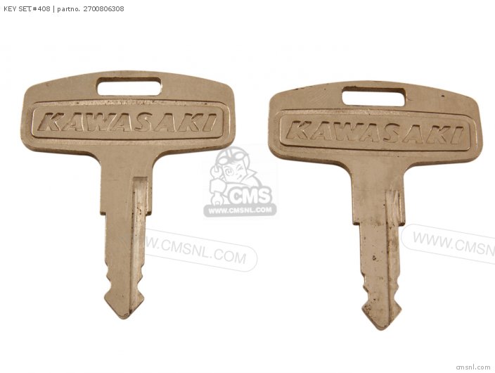 2700806308: KEY SET,#408 Kawasaki - buy the 27008-063-08 at CMSNL