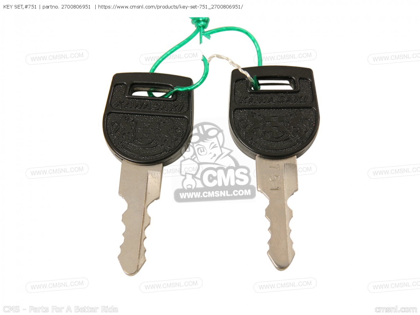 2700806951: KEY SET,#751 Kawasaki - buy the 27008-069-51 at CMSNL