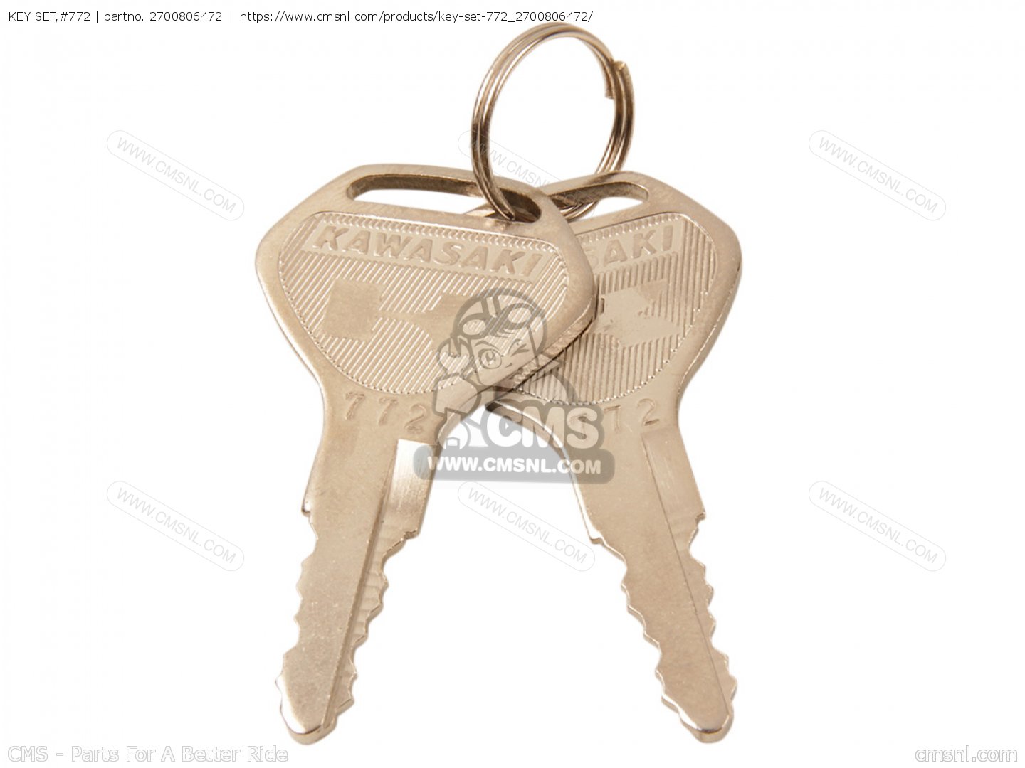 2700806472: KEY SET,#772 Kawasaki - buy the 27008-064-72 at CMSNL