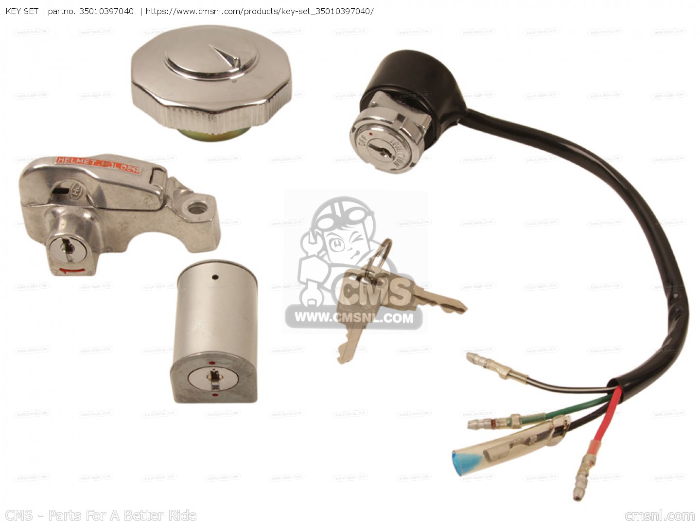 35010397040: KEY SET Honda - buy the 35010-397-040 at CMSNL