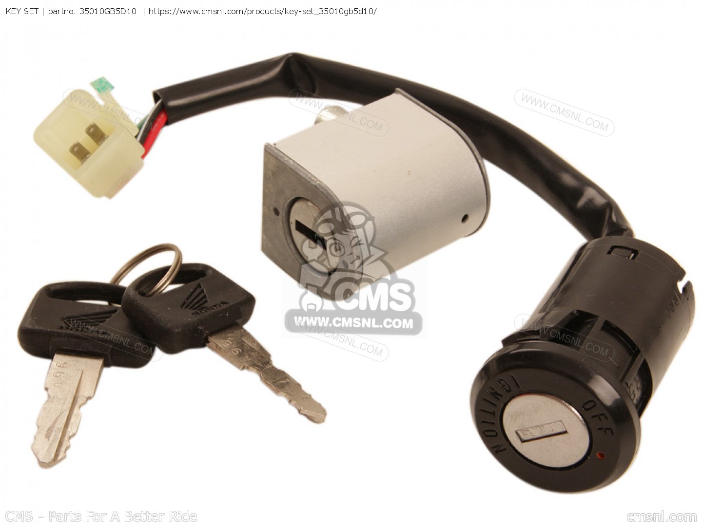 35010GB5D10: KEY SET Honda - buy the 35010-GB5-D10 at CMSNL