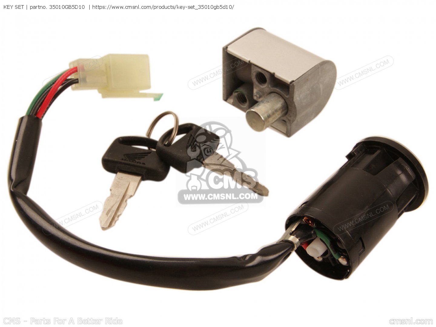 35010GB5D10: KEY SET Honda - buy the 35010-GB5-D10 at CMSNL