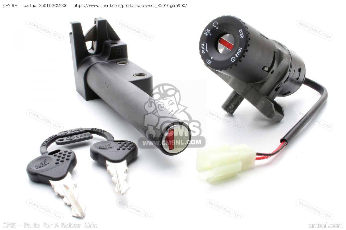 35010GCM900: KEY SET Honda - buy the 35010-GCM-900 at CMSNL