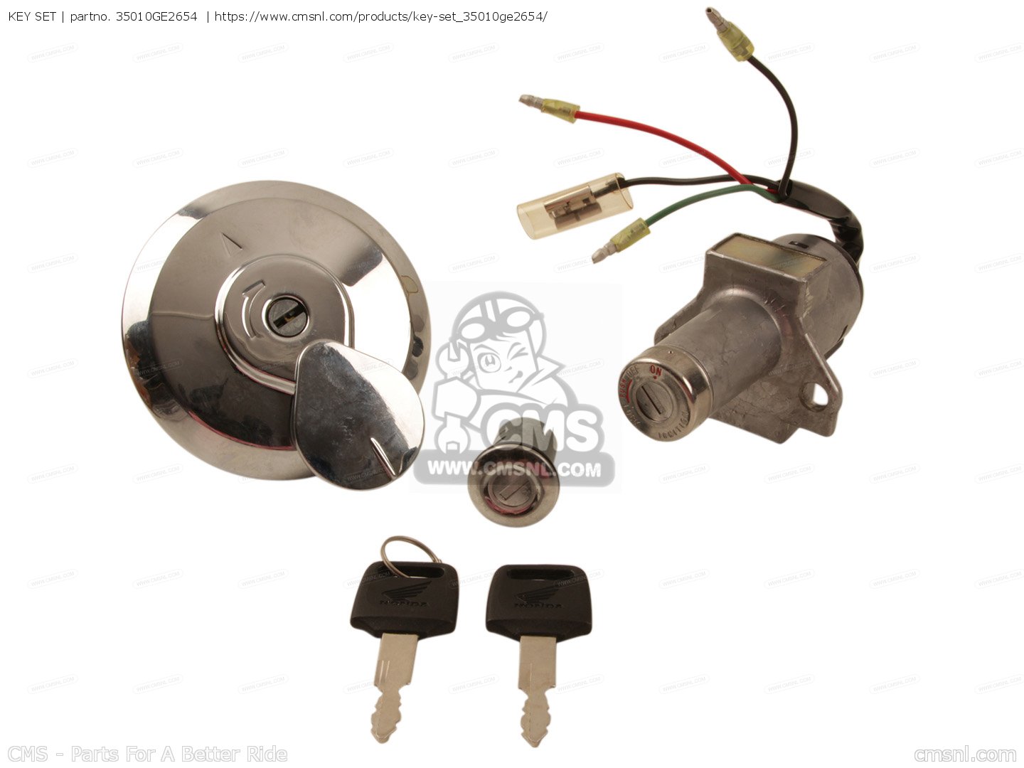 35010GE2654: KEY SET Honda - buy the 35010-GE2-654 at CMSNL