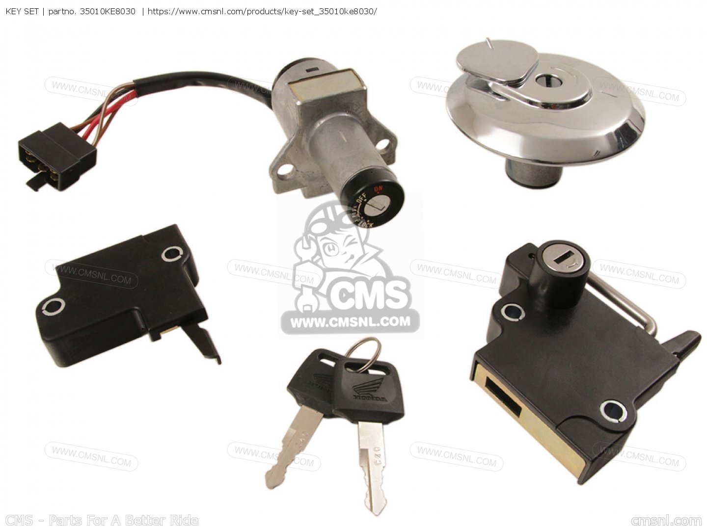35010KE8030: KEY SET Honda - buy the 35010-KE8-030 at CMSNL