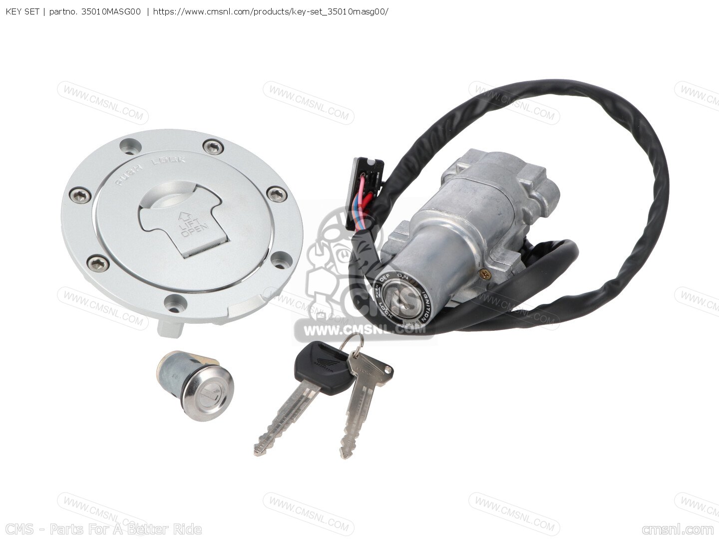 35010MASG00: KEY SET Honda - buy the 35010-MAS-G00 at CMSNL